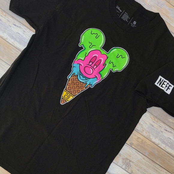 Neff | Shirts | Disney By Neff Mickey Mouse Ice Cream Cone Tshirt ...